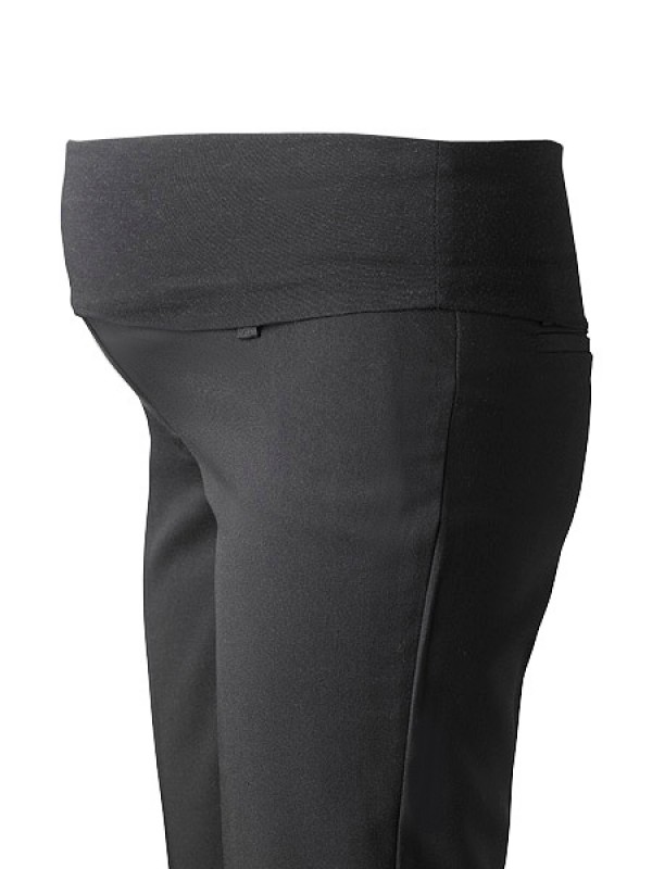 Black Over Bump Tall Maternity Trousers